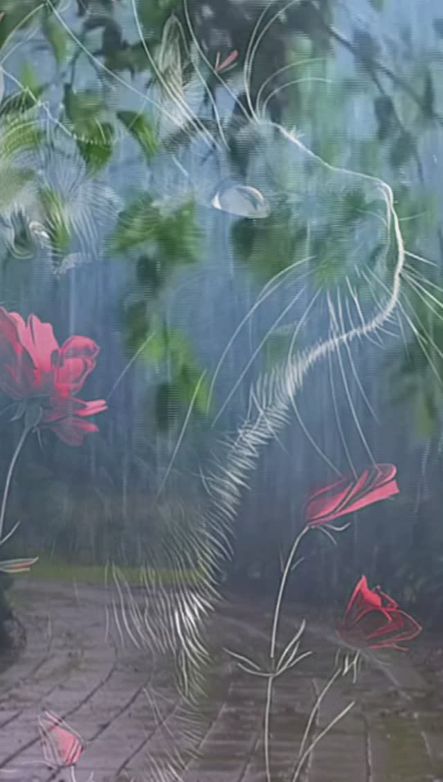 🌧️ 🐈 🎶 Повсюду дождь!_Красивая песня о дожде.