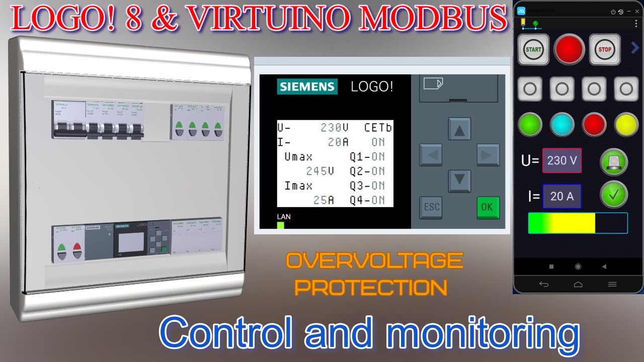 LOGO! 8 & VIRTUINO Modbus - ⚡Распределительный щит⚡