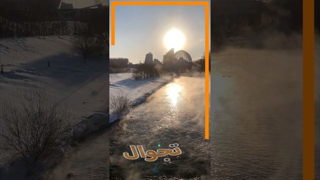 Зимняя река #shorts