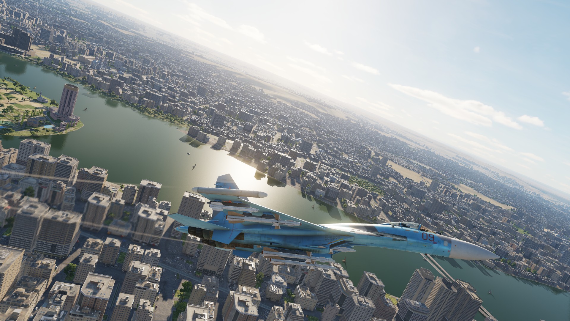 Прогулка по Каиру на Су-27 | Новая карта: Синай | DCS World