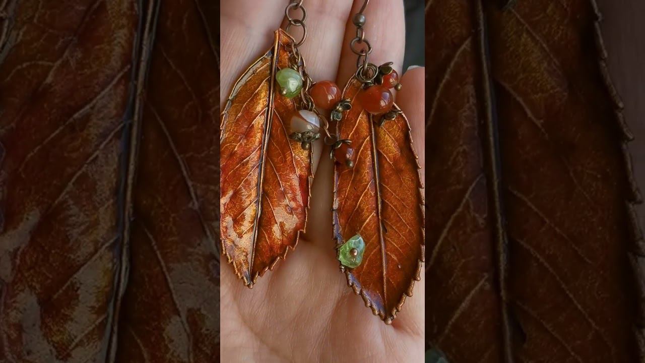 Научу создавать природные украшения из меди методом гальванопластики