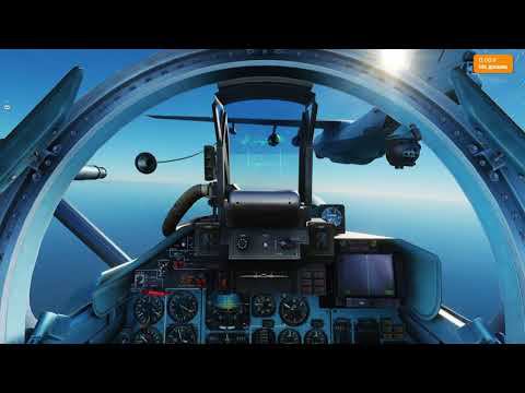 DCS / Су-33 / Мучаюсь с  заправкой в воздухе,не много получается.)))