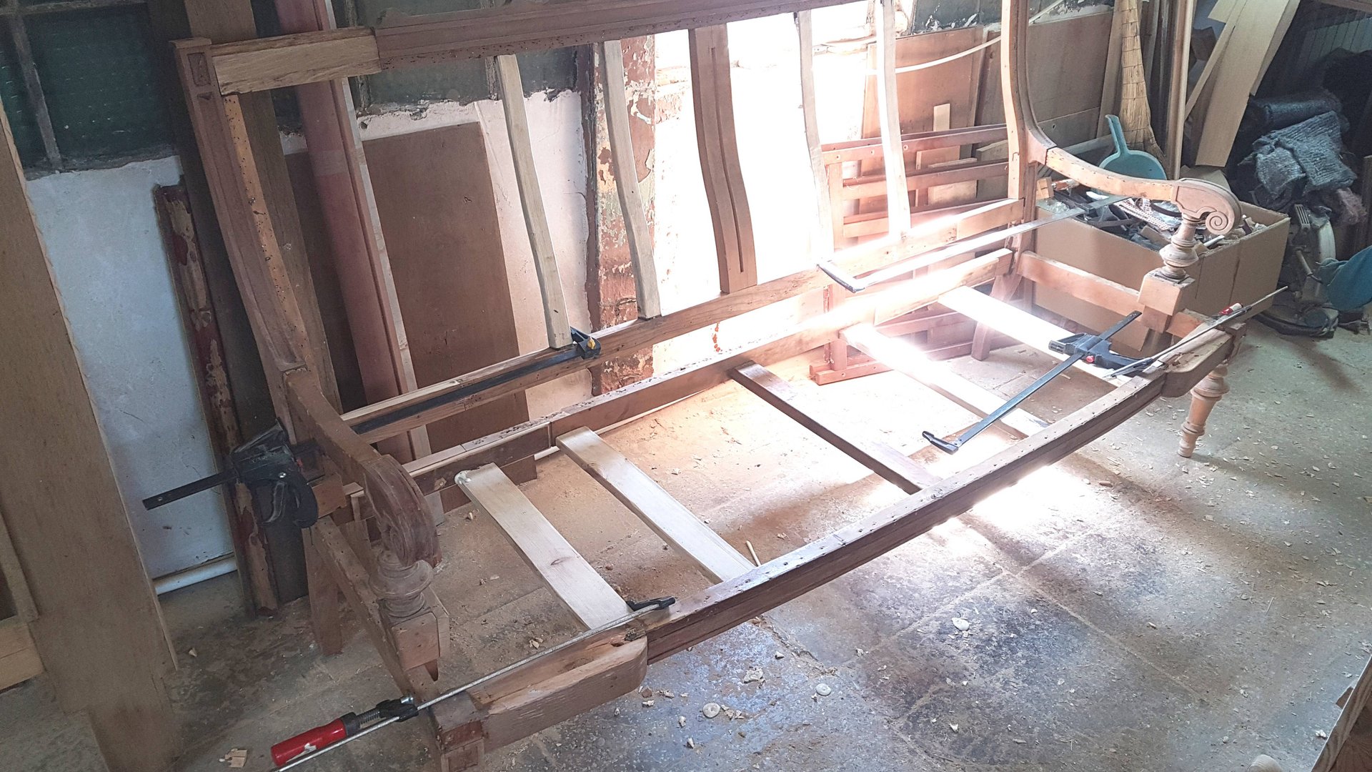 Реставрация немецкой софы в стиле Бидемаер. Часть 3.