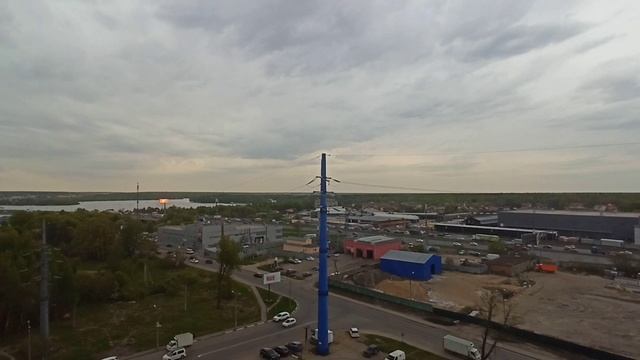 Красивое видео ускоренное в 100 раз | Вид на быстро бегущие облака | Московская область Долгопрудный