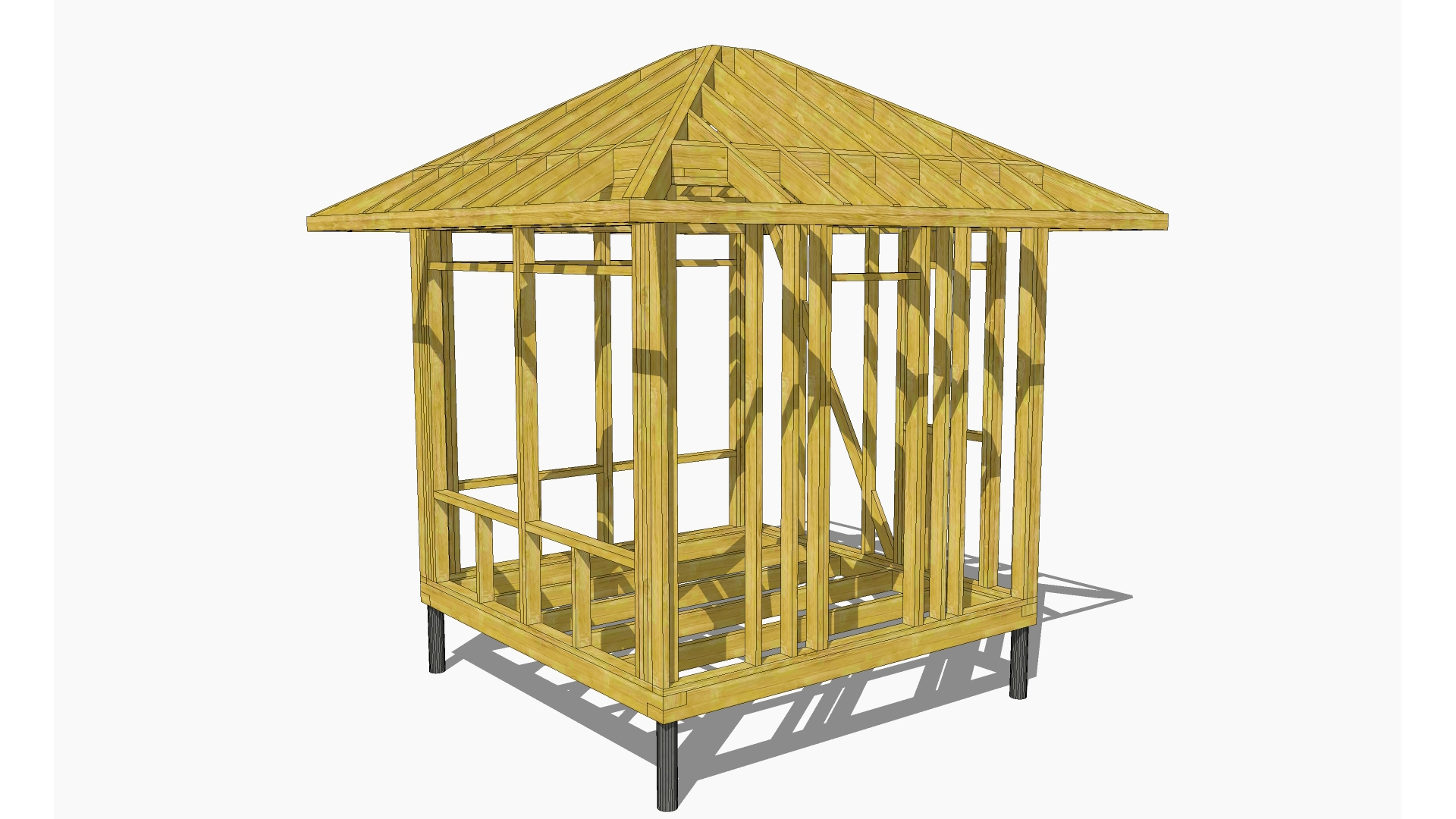 Краткий обзор проекта садовой беседки Самма 8
