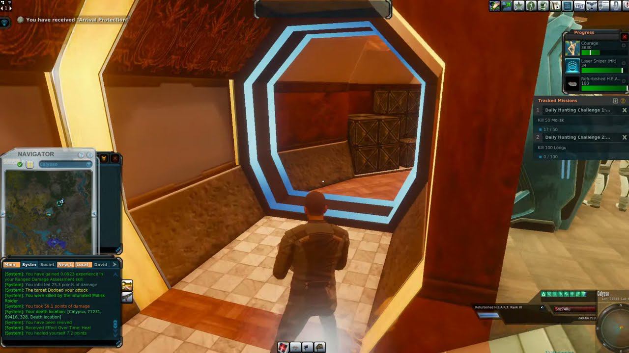 Entropia Universe. Дейлик на Molisk и Longu. Тяжкий Фарм!