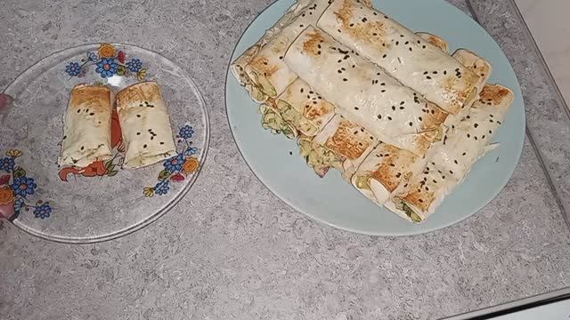 Ленивые пирожки. Пирожки из лаваша. Начинка просто бомбическая.