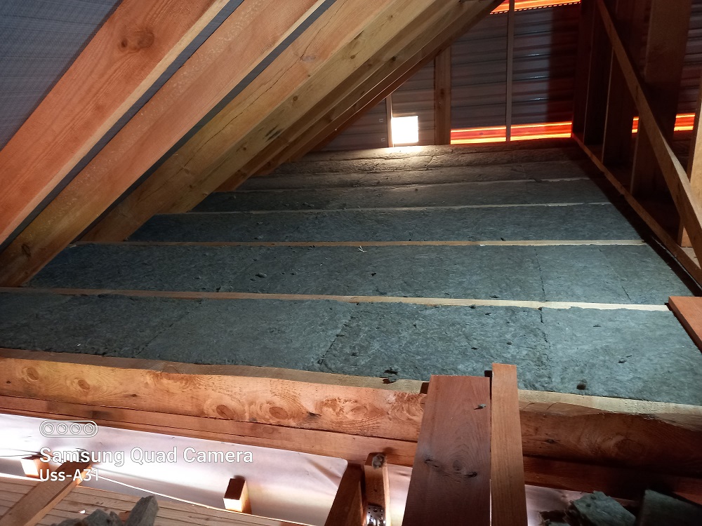 Утепление, пароизоляция и обрешетка потолка в каркасном доме 6х6 м, все своими руками