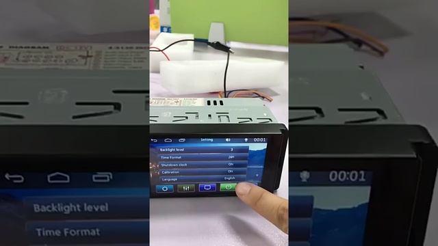Автомагнитола Podofo, 1 Din, Bluetooth, 4,1 дюйма, сенсорный экран.