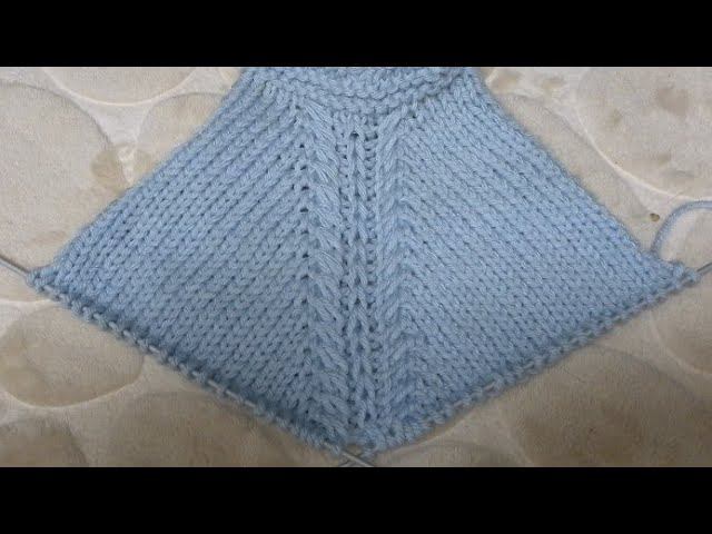 Регланная линия спицами со снятыми петлями.