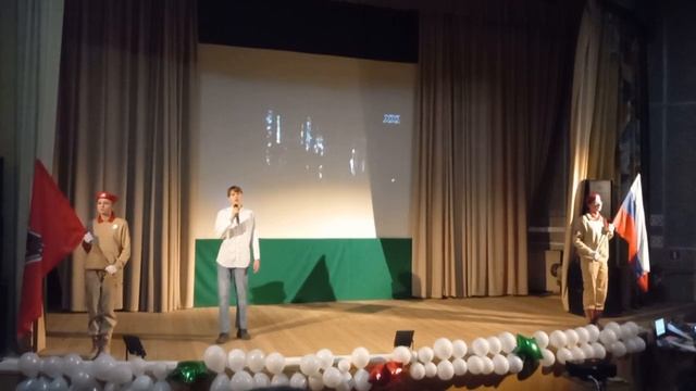 Празднование дня Победы в 2023 г. Выступление студентов