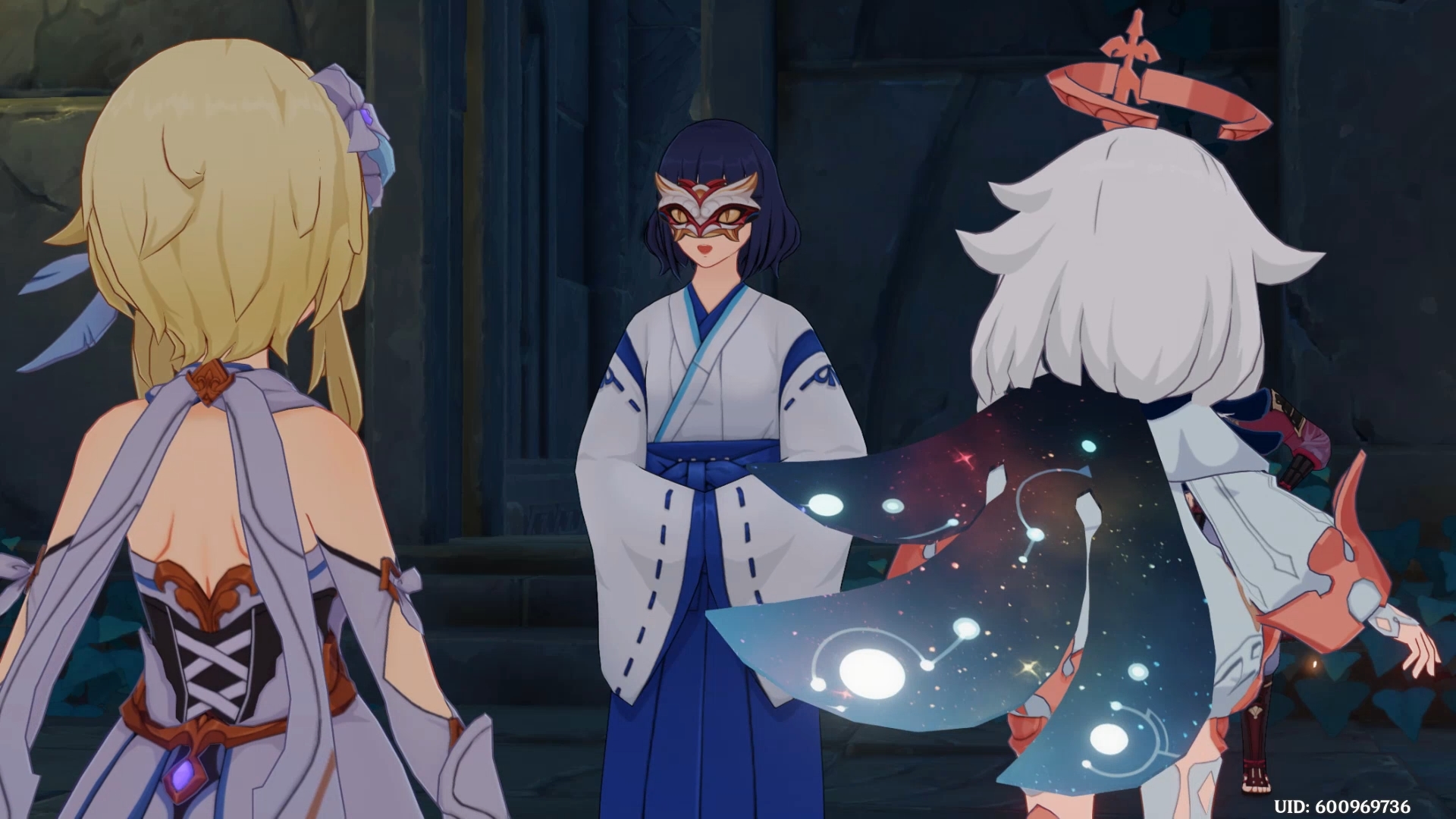 Genshin Impact (v2.5). ###. Подношение врат трех миров. Накануне. Жрица Цуми и шкатулка Бокусо