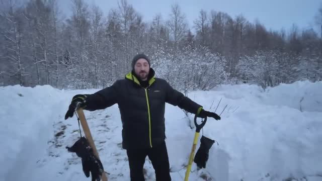 ДОМ ЗА МЕСЯЦ - ПОДГОТОВКА УЧАСТКА К СТРОЙКЕ ДОМА ЗИМОЙ  A-frame  а фрейм афрейм