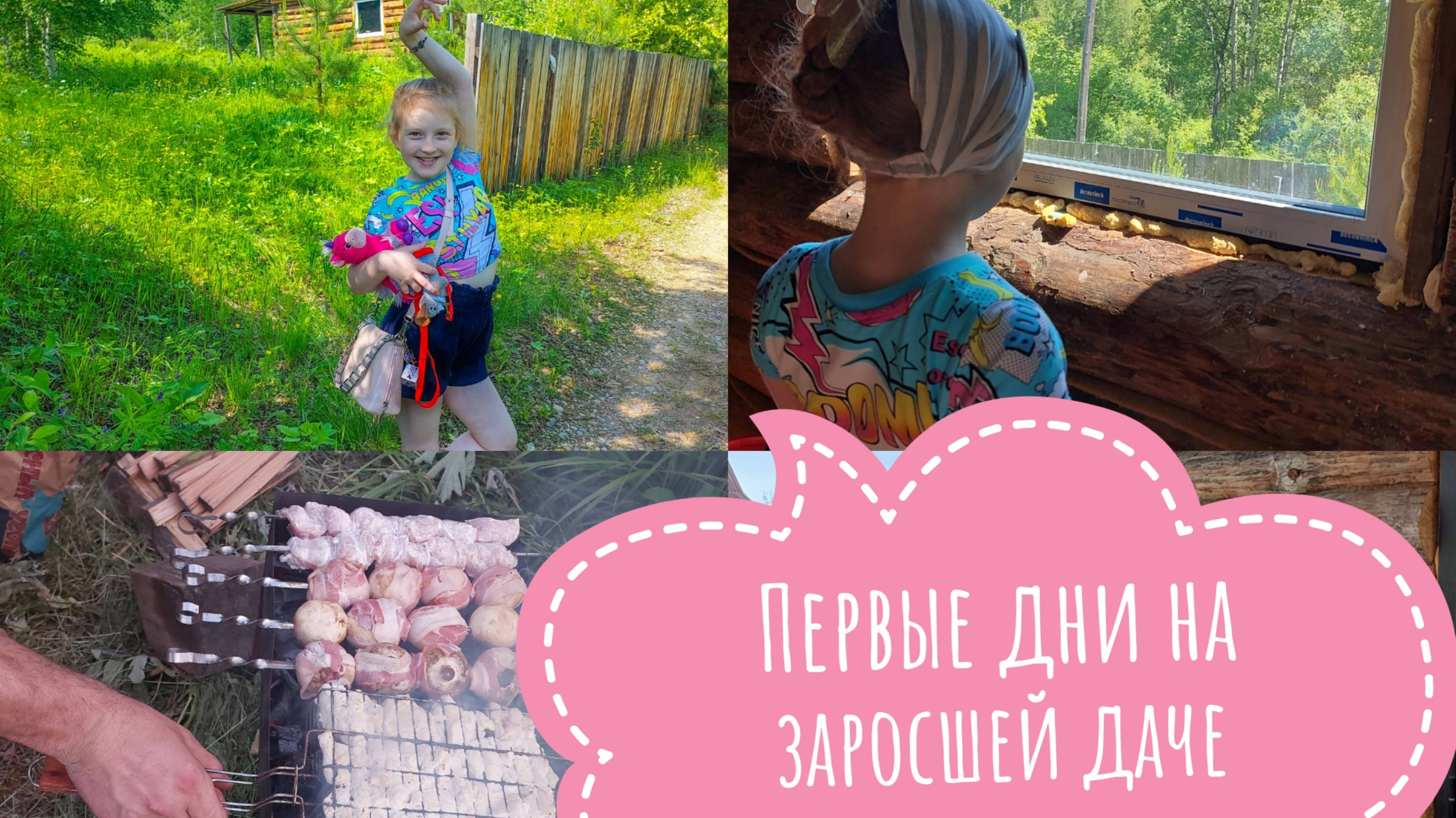 Купили дачу с заброшенным участком 🏡 Первые дачные дни🥰