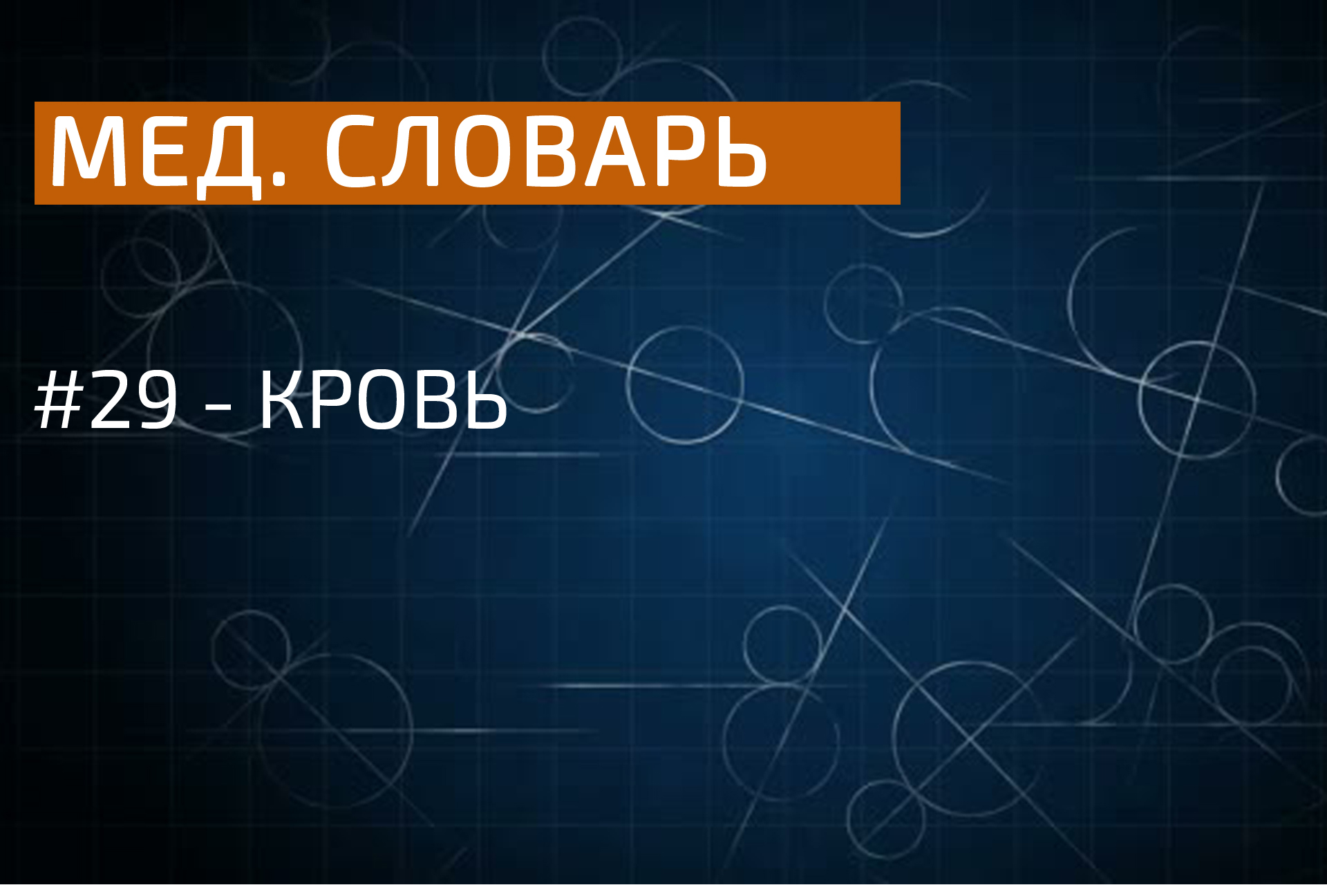 Медицинский словарь: кровь