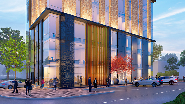 Архитектурные решения. Офисное здание на набережной реки Кубань