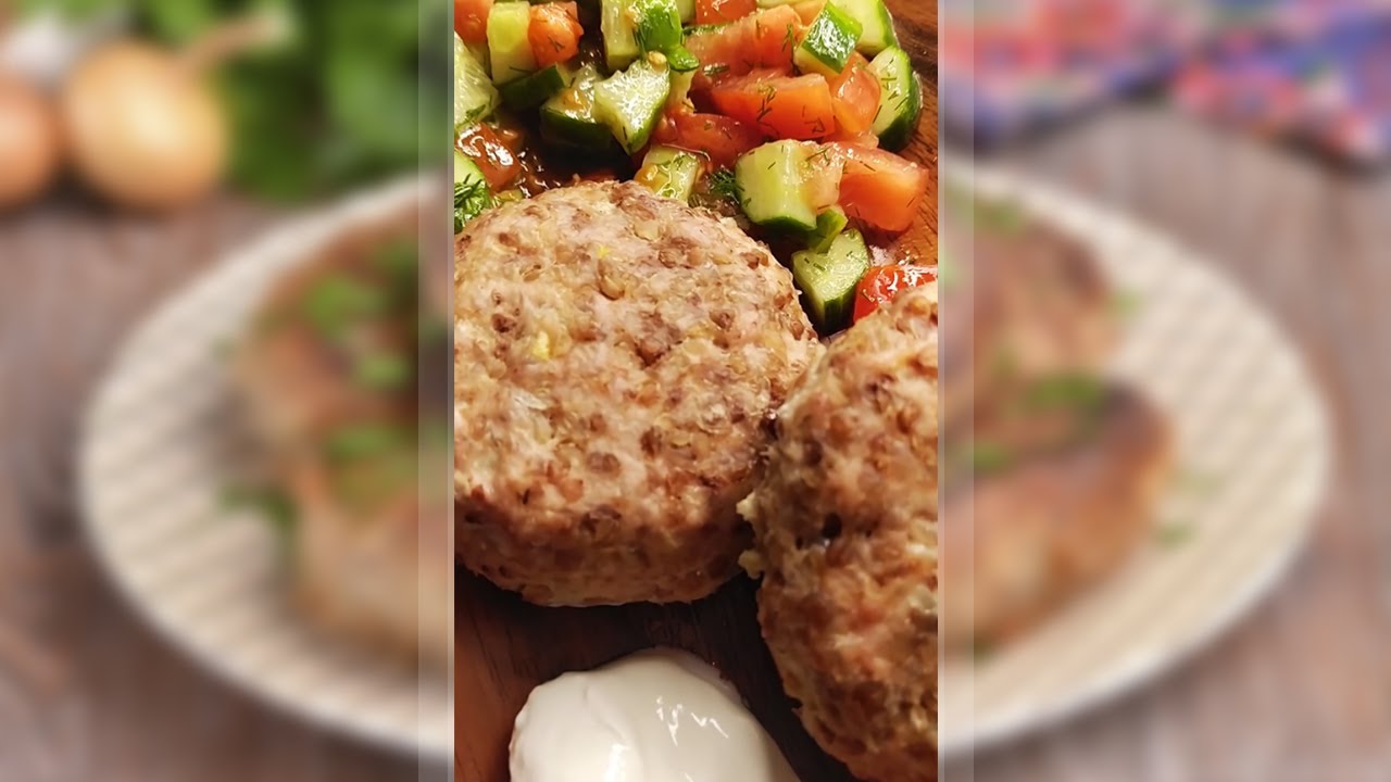 ГРЕЧАНИКИ. Котлеты из гречки с фаршем С НАЧИНКОЙ