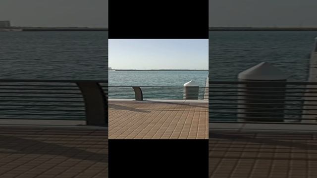 Прекрасный ужин на набережной в Дубае.