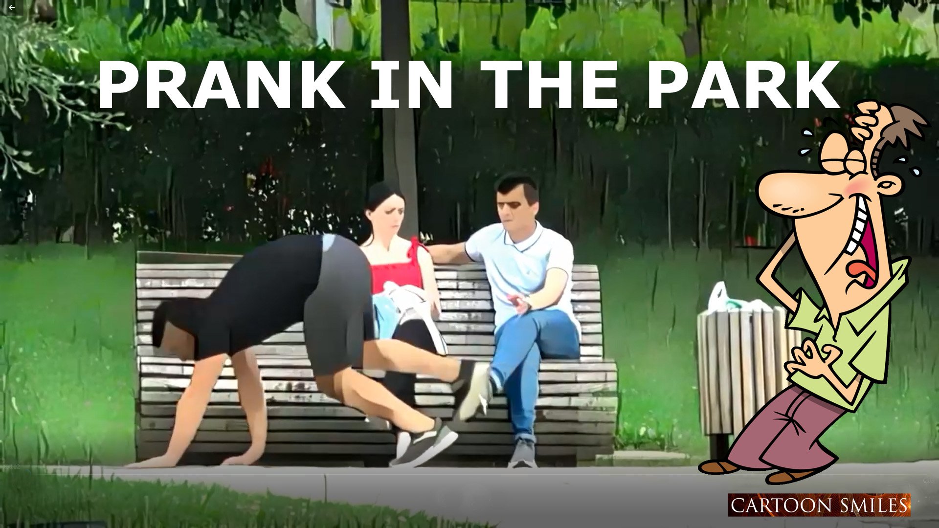 Прикол в парке. Смех.