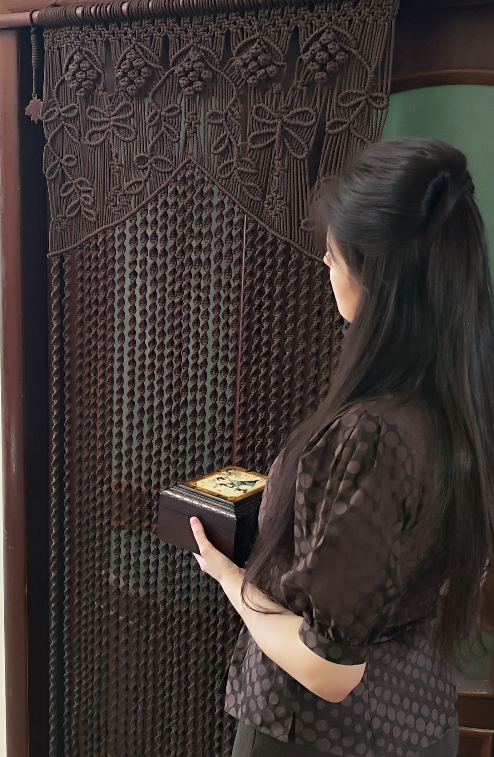 Штора "Виноградная лоза"