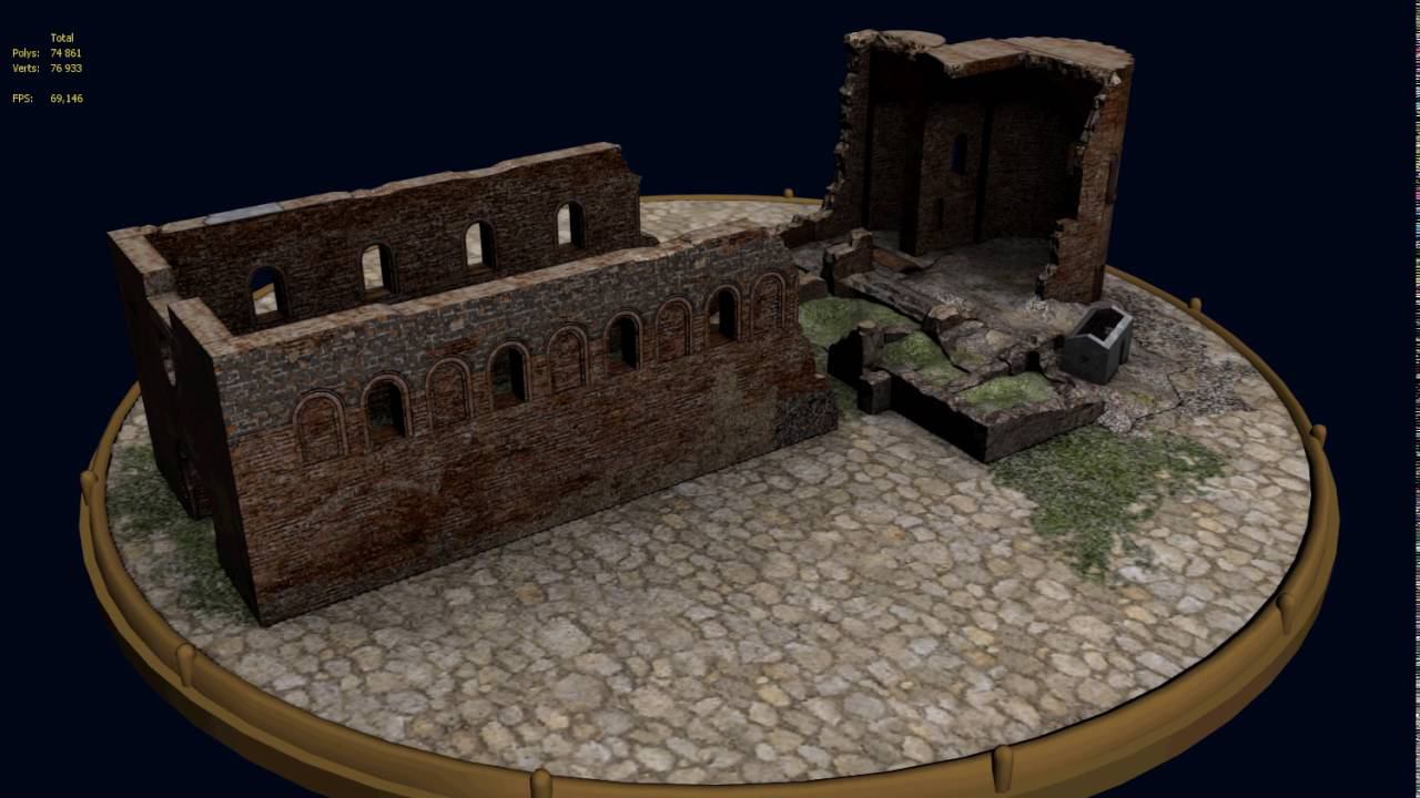 Создание 3D модели Рочеллы, Борджиа, для мобильного приложения MuByz