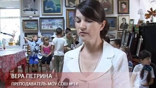 Мастерскую художника Александра Алферова посетили дети из  школы № 14. Июнь 2012 год.-(480p25).webm