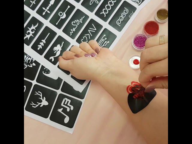 #glitter #tattoo #tutorial