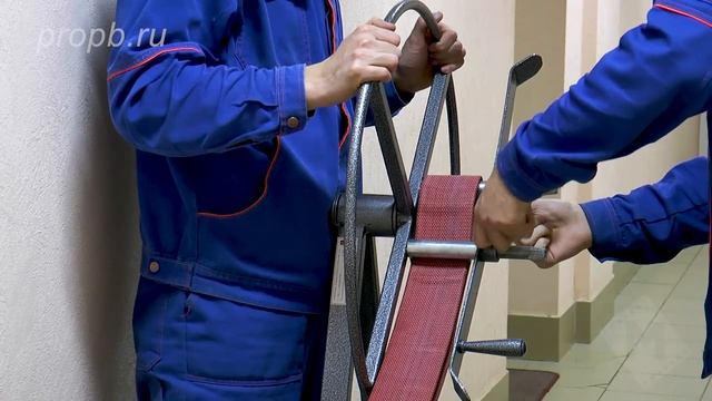 Намотка пожарных рукавов в двойную скатку.