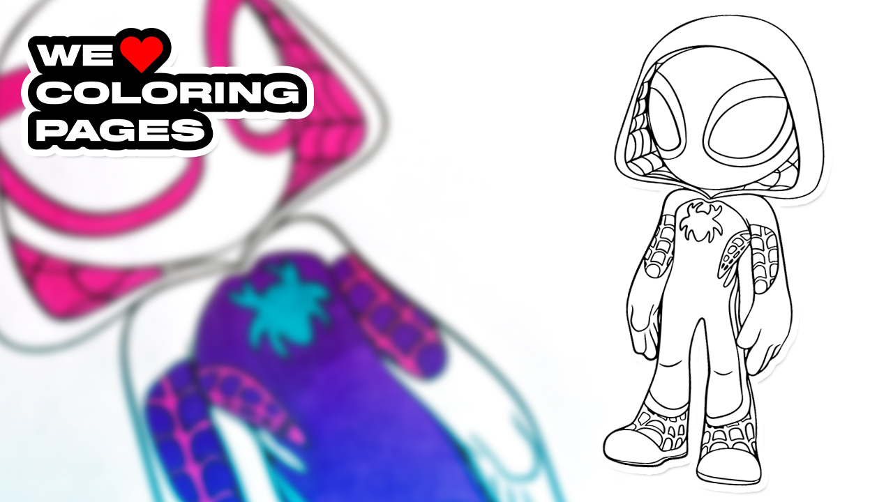 #25 Spidey Spider-Man Раскраска | МЫ ❤️ РАСКРАСКИ