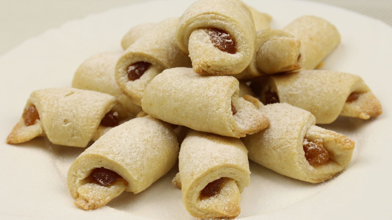 Рогалики с повидлом. Без дрожжей! Без яиц! Без сливочного масла! Можно в пост.