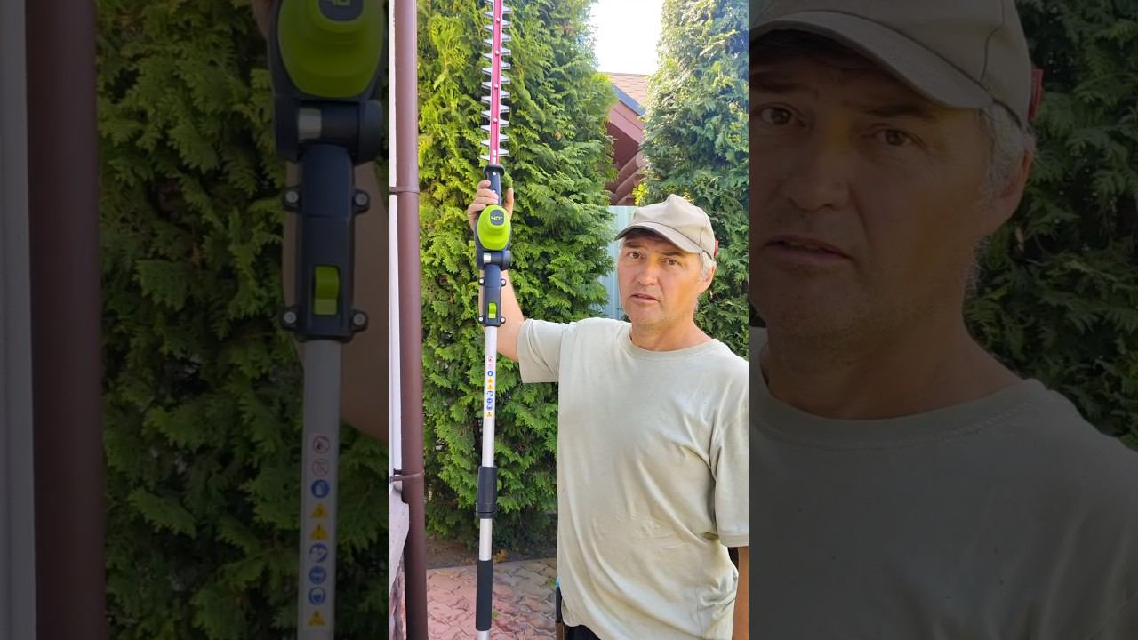 Высоторез гринворк 40В шепчет #дача #садовник #топиарий #ландшафт #тольятти #тлт #сад #инструмент