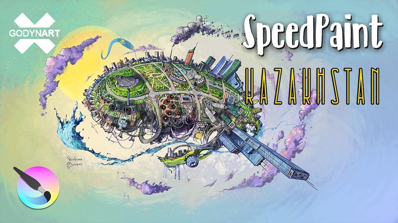 How to draw capital Astana