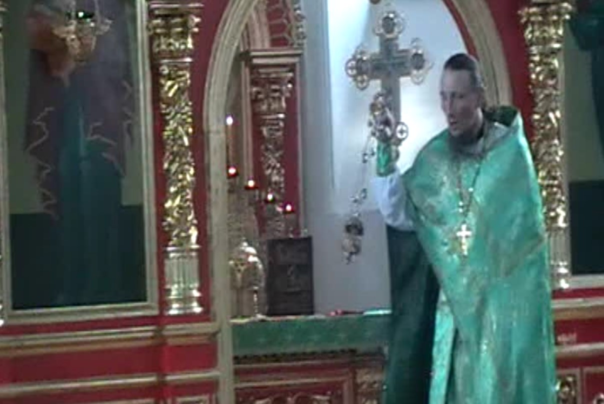 Меркушино. Литургия на гробнице прав.Симеона Верхотурского-2011г.