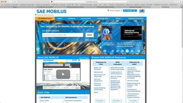 ATTC 4860 - Accessing SAE Standards on the Mobilus Website