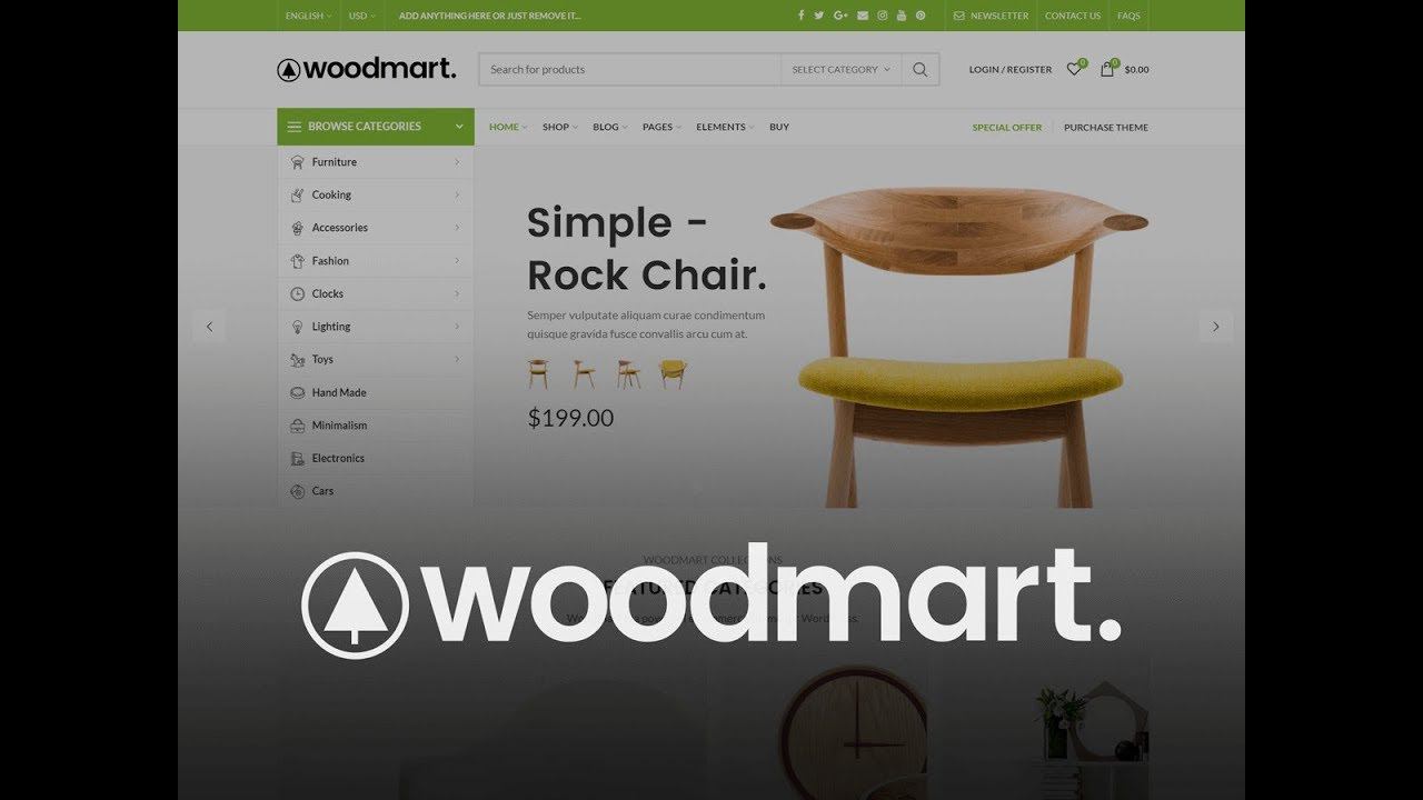 Установка шаблона WoodMart. Загрузка demo-контента.