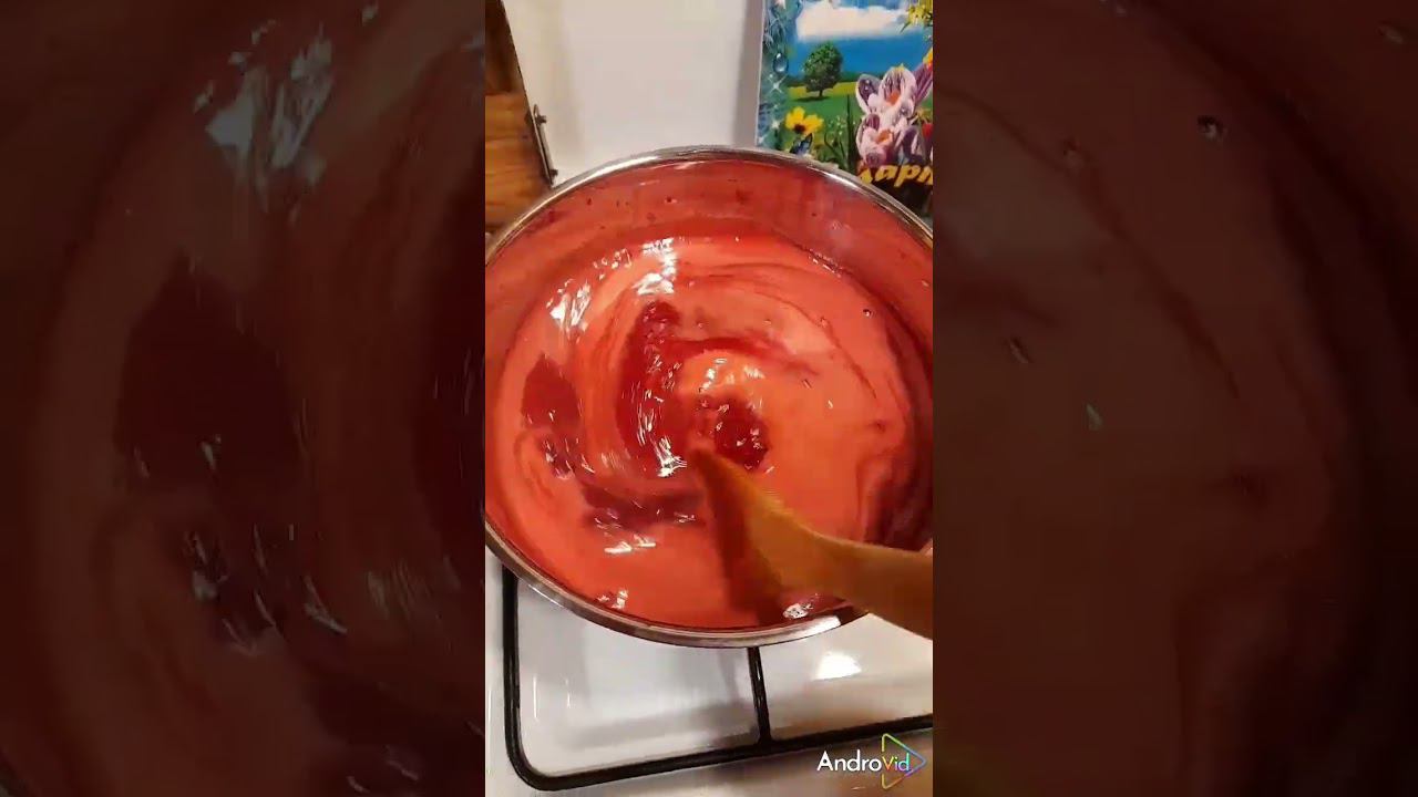 Малиновое желе без загустителей.Получилось очень вкусно! Подробнее-в комментарии.