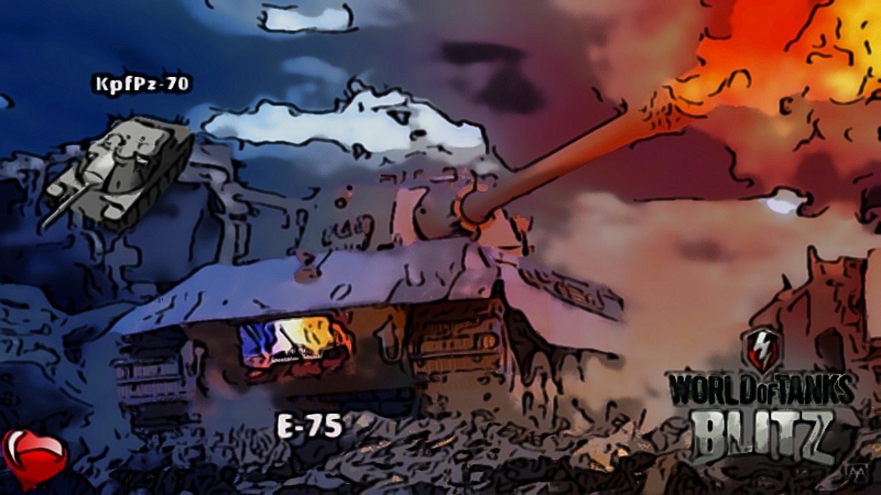 wot blitz,Противостояние,немецких,тяжелых танков,Е-75,KpfPz-70.