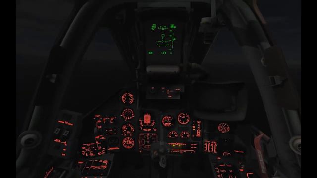 Су 25Т Атака Вихрями ночью.