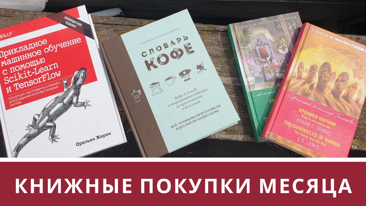 Книжные покупки месяца. Кофе, программирование и Хроники Нарнии