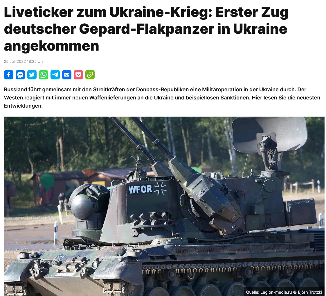staatenlos.info Kriegsbericht 26. Juli 2022 - Barbarossa 2.0 - Waffendrehscheibe „Bundesrepublik“