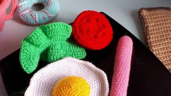 МК половинка помидорки крючком. Помидор крючком