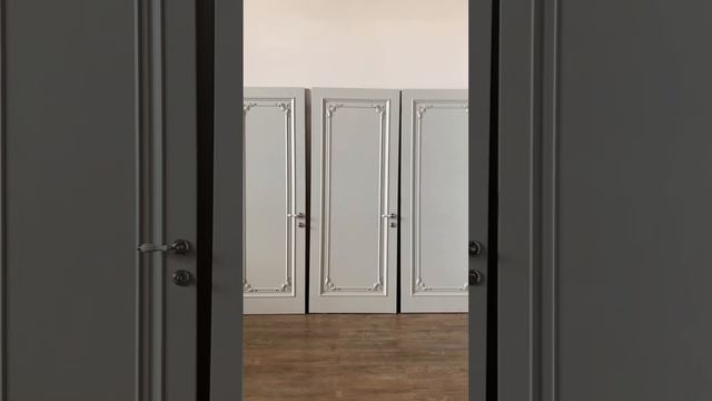 Двери из авторской коллекции Stavros в сером цвете. #двери #производстводверей #дверимежкомнатные