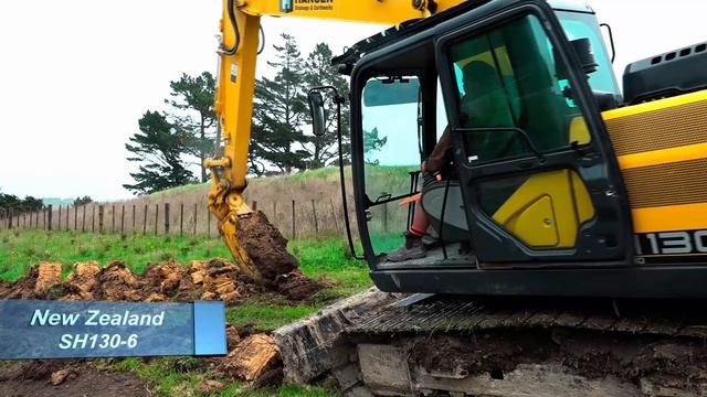 Экскаватор Sumitomo SH130-6 в Новой Зеландии