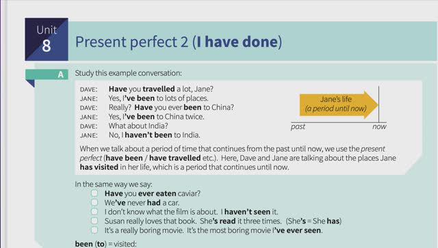 8. Present Perfect (experience)