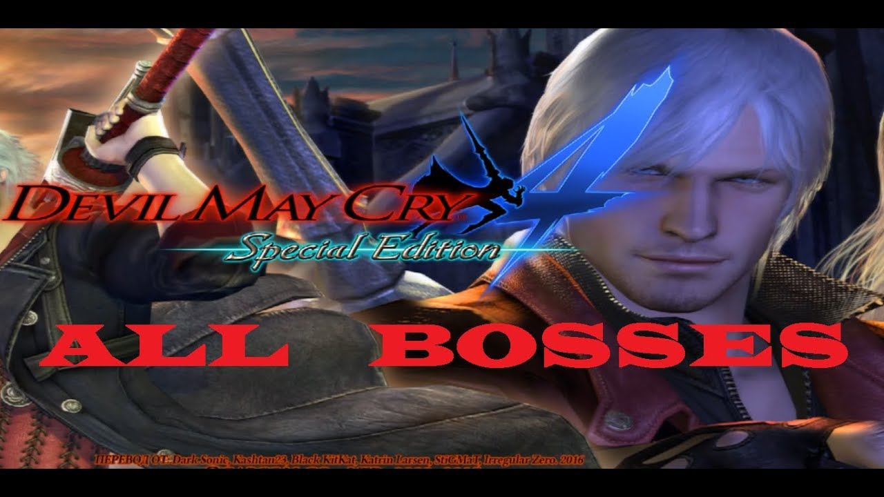 Devil May Cry 4 Special Edition (PC) Данте Все Боссы "Режим Истории"