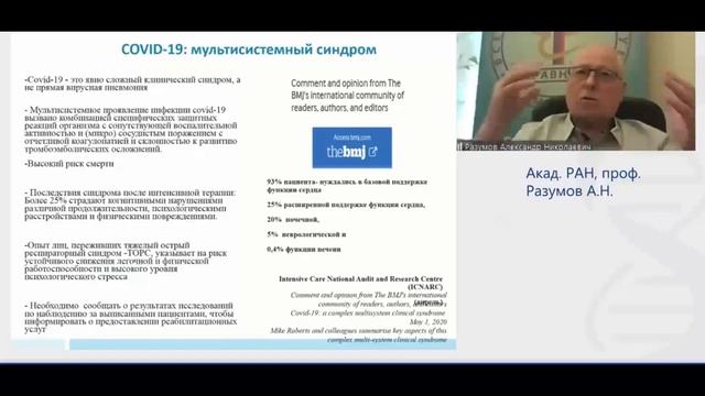 Разумов А Н  Медицинская реабилитация больных пневмонией, ассоциированной с новой короновирусной инф