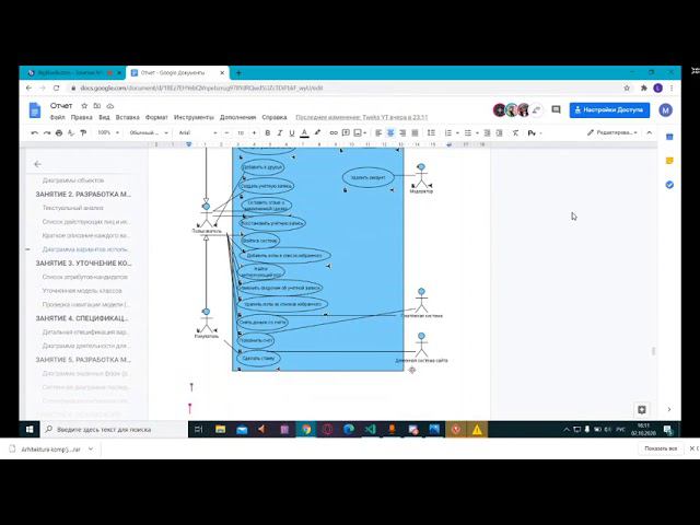 Занятие №3. Отчетное занятие по модели вариантов использование