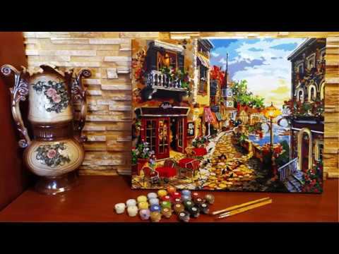 Моя первая картина по номерам. 2021 г