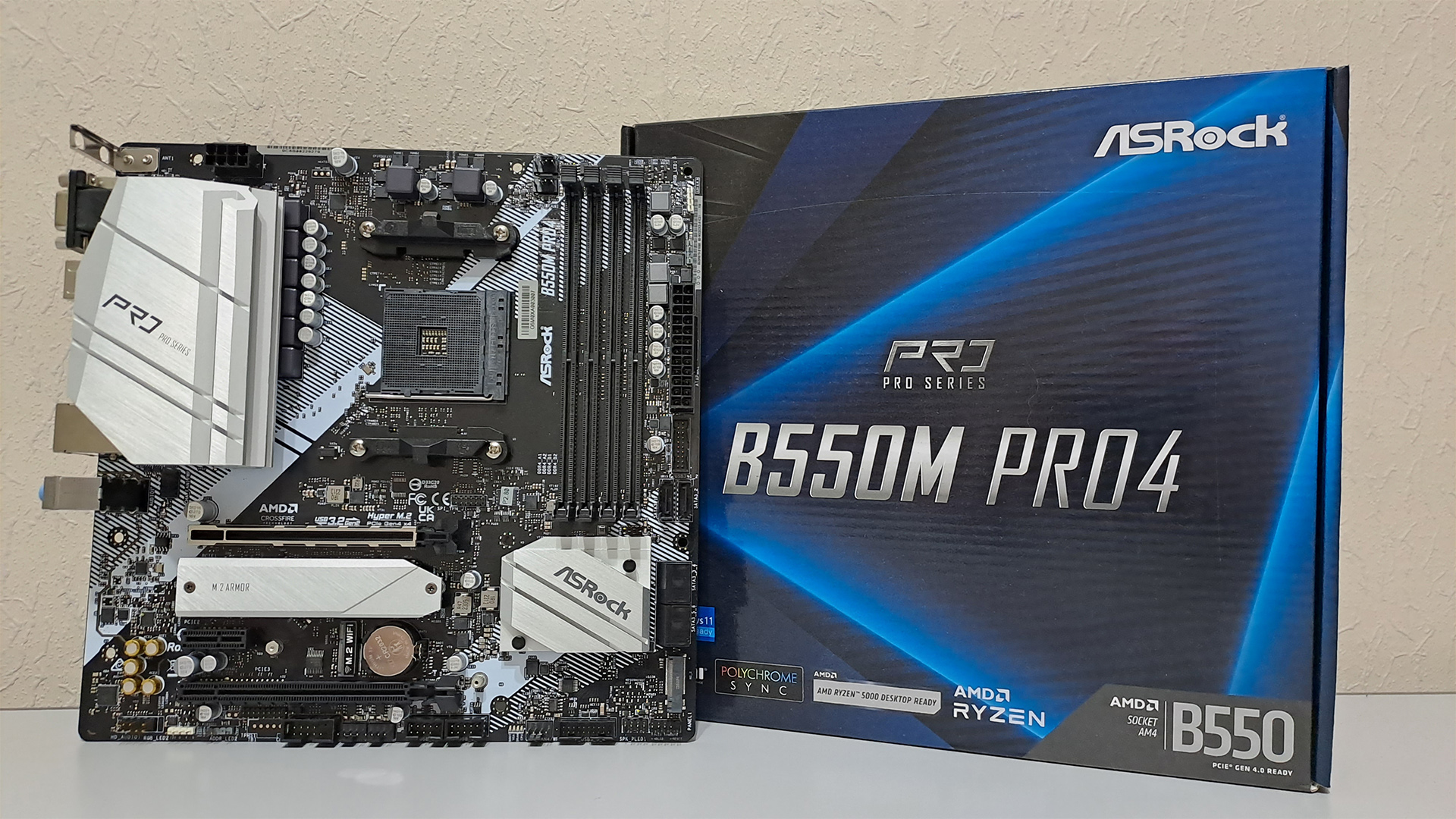 Материнская плата ASRock B550M Pro4 Обзор Распаковка