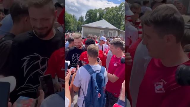 Команда ФК Спартак Москва в Ставрополе